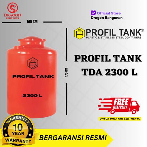 Jual TANGKI AIR PLASTIK PROFIL TANK TDA 2300 LITER - TOREN AIR PROFIL ...