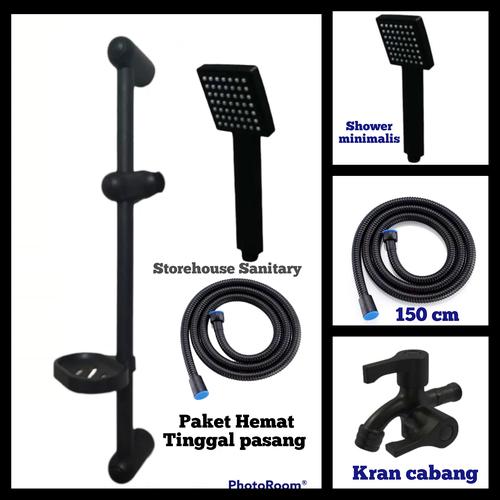 Jual tiang shower set + kran cabang /handshower mandi set - Tiang set ...