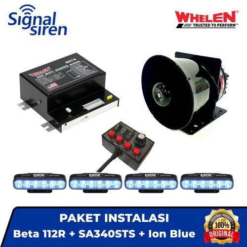 Jual PAKET INSTALASI WHELEN BETA 112R + SA340STS + WHELEN ION BLUE 4 ...