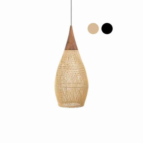 Jual Kap Lampu Gantung Rotan | Rattan Pendant Light | Lampu Rotan KL29 ...