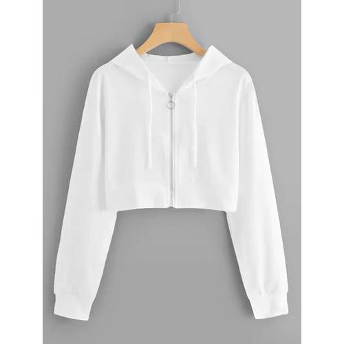 Jual JAKET CROP TOP PUTIH Polos Big Size M L XXL XXXL XXXXL XXXXXL ...