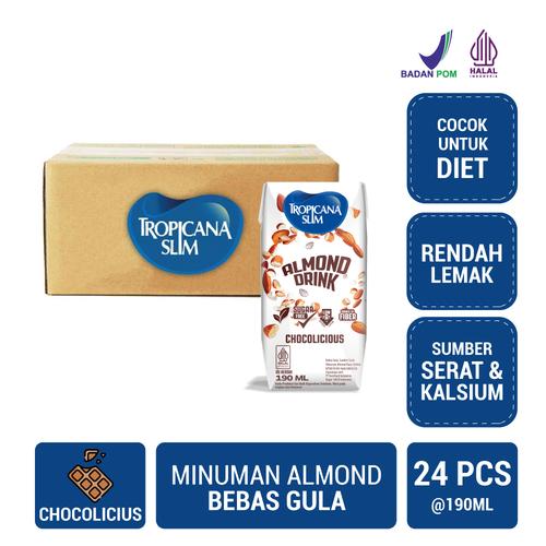 Promo Tropicana Slim Almond Drink 190ml (24 pcs) - Ready to Drink Cokelat - - NutriMart | Tokopedia