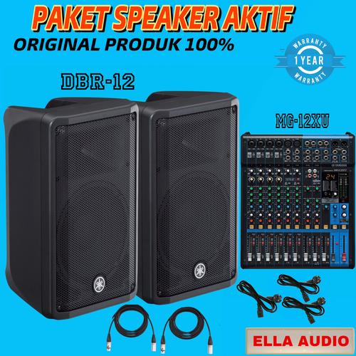Jual Paket Speaker Aktif Yamaha dbr 12 With Mg12xu Sound system ...