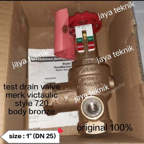 Jual test drain / test master II valve victaulic 1 inch style 720 asli ...
