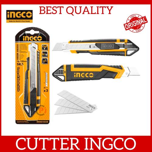 Jual ORIGINAL INGCO Pisau Cutter Banyak Ukuran dan Refill Kuat Super ...