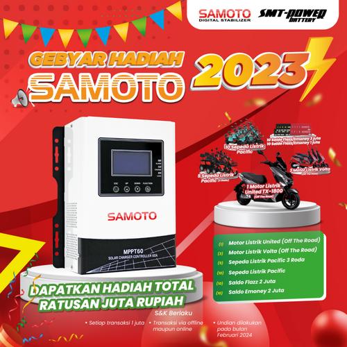 Jual SAMOTO MPPT Solar Charger Controller 60A SCC Panel Surya MMPT60 ...