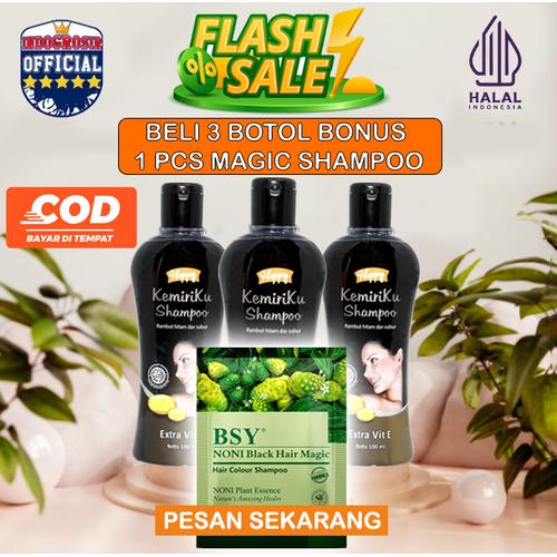 Jual Alpha Shampoo Kemiri Uban Rontok Rambut Beli 1 Dapat 3 - ISI 1 ...