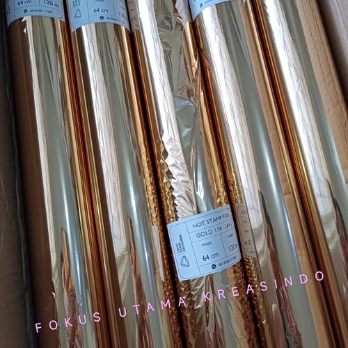 Promo Poly Hot Stamping Foil Gold Muda 116 cover paspor (64cm x 120m ...