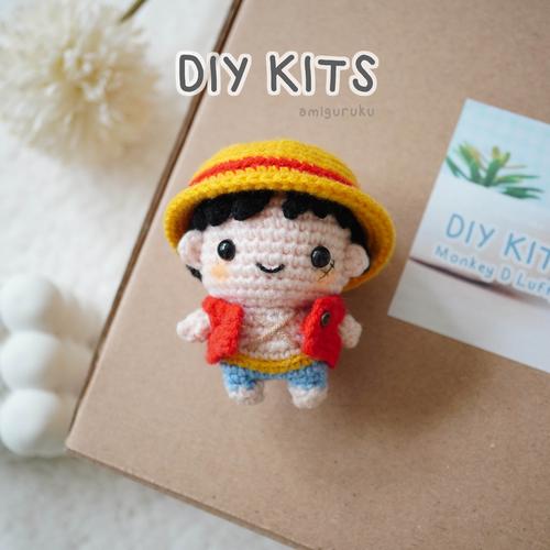 Promo DIY Kits Amigurumi Boneka Rajut Crochet - Monkey D Luffy One ...