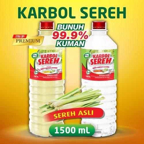 Promo PRIMO Karbol Sereh Asli & PREMIUM 1500 mL Pembersih Serbaguna ...