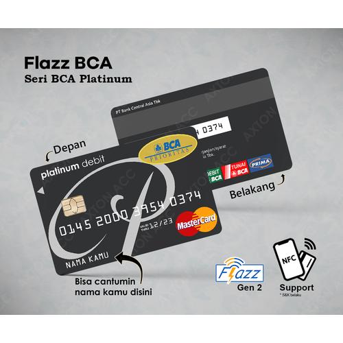 Jual KARTU E MONEY E TOLL FLAZZ BCA GEN 2 SERI BLACK CARD 2 SISI - AMEX ...