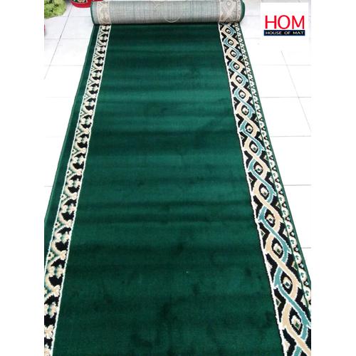 Jual SADJADAH MEDEENA GREEN (POLOS 2 LIST) Lebar 105cm / Sajadah Masjid ...