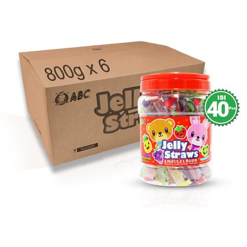 Promo ABC Jelly Straws Assorted - Jeli Rasa Buah-buahan 800g x 6 Jar ...