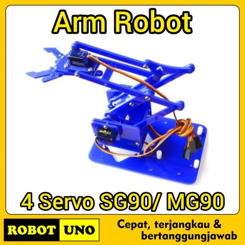 Jual Arm Robot 4 Servo SG90 MG90 Akrilik Lengan Robot Akrilik - Kota ...