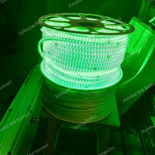 Jual Led strip selang mata rapat 2835 120 Led 100 Meter soket jepit ...
