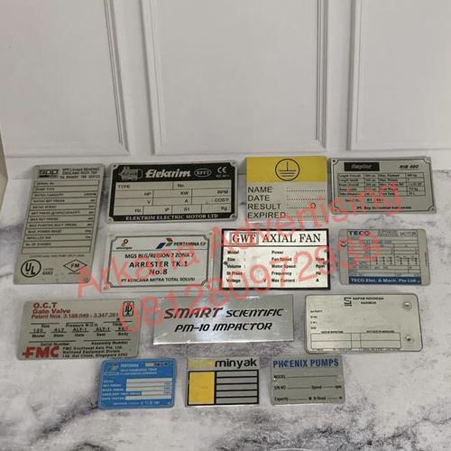 Jual plat label / tag plate label - Jakarta Pusat - Arkana Advertisingg ...