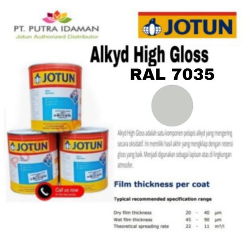 Jual JOTUN CAT ALKYD / ALKYD HIGH GLOSS 1 LITER RAL 7035 - Jakarta ...