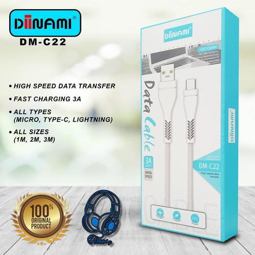 Jual Kabel data DIINAMI C22 3A micro USB type C iphone fast charging 3M 2M - Type C, 1 Meter ...