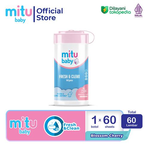 Promo Mitu Baby Tisu Basah Bayi Fresh N Clean Pink Botol - 60s ...