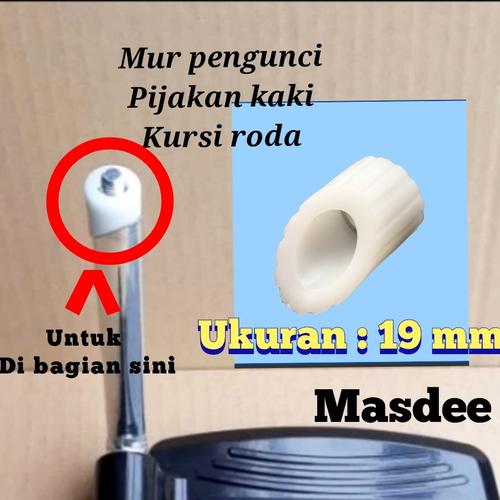 Jual Mur pengunci pijakan kaki kursi roda,sparepart kursi roda ...
