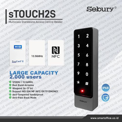 Jual Multiclass Standalone Access Control Reader + Keypad Sebury ...