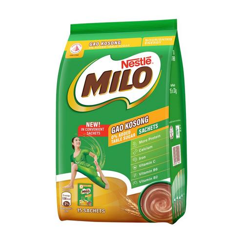 Jual NEW Nestle Milo Instant Drink Powder Milo Gao Kosong Sachet 15x33g ...