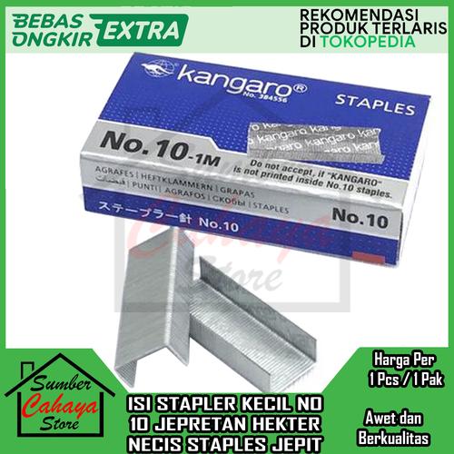 Jual Isi Staples Kecil No 10 Hekter Kangaro Necis Refil Stapler ...