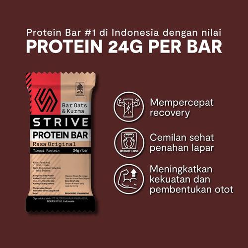 Jual Strive Protein Bar Energy Oat Bar - 1 pc (24g protein/bar) berat ...