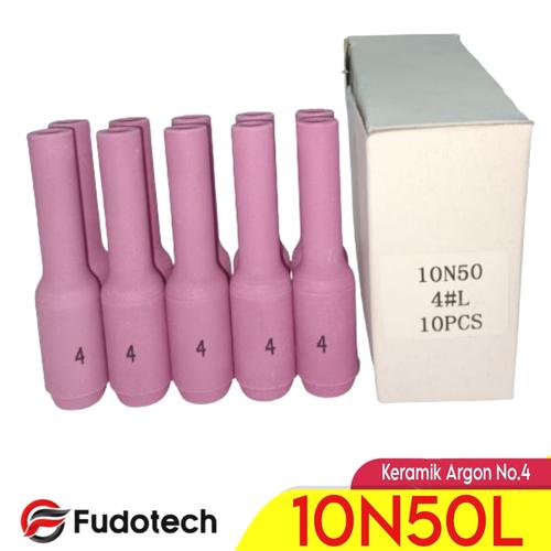 Jual Fudotech Keramik Argon No.4 10N50L Tig Argon Torch Long Alumina ...