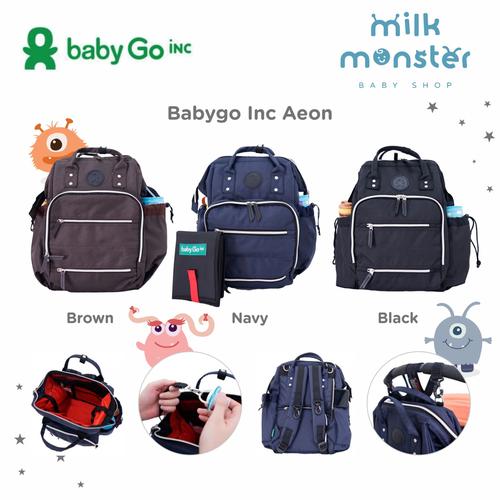 Jual BabyGO Inc Aeon Backpack Diaper Bag / Tas travelling - brown ...