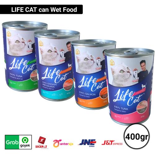 Jual LIFE CAT 400GR KALENG - CHICKEN SALMON - Jakarta Barat - Petshop ...