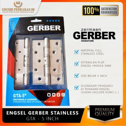 Jual Engsel Pintu Jendela Kamar Kayu Rumah Stainless Stenlis Gerber 5 Inch - Kota Malang ...