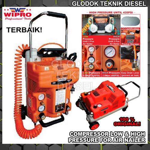 Jual Wipro Compressor Low & High Pressure For Air Nailer 400 PSI ...
