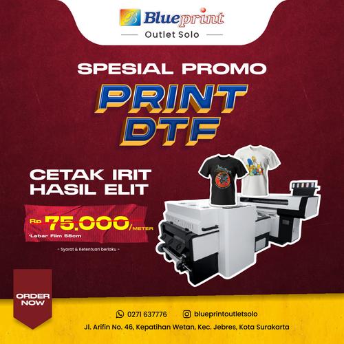 Promo CETAK / PRINT SABLON DTF METERAN MURAH ECERAN GROSIR A3 A4 A5 ...