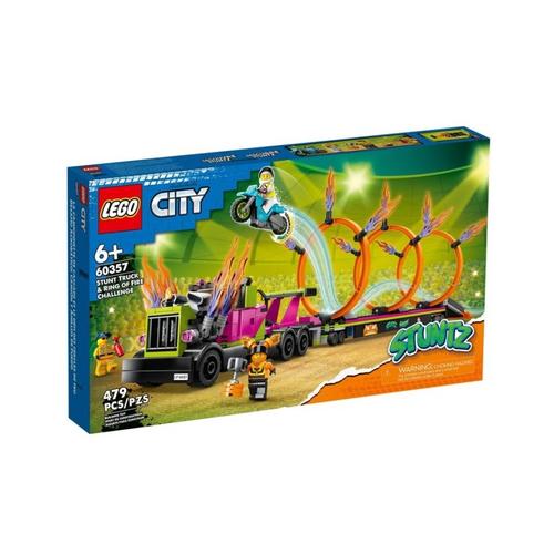 Jual Lego City 60357 Stunt Truck & Ring of Fire Challenge - Jakarta ...