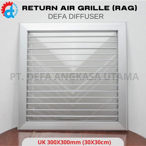 Jual Return Air Grill AC (RAG) Uk 30x30 cm (300x300mm) - Coating Putih ...
