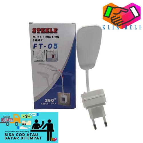 Jual Lampu LED Colok Listrik Steele Flexible 5W 20CM + Saklar Steker FT ...