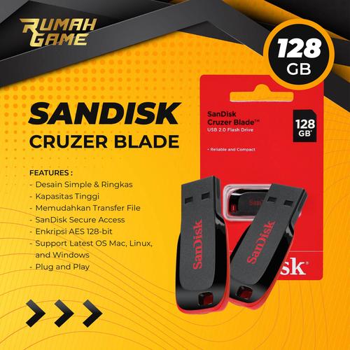 Jual SANDISK USB FLASHDISK 128GB ORIGINAL CRUZER BLADE 128GB USB DRIVE - Kota Semarang - Rumah ...