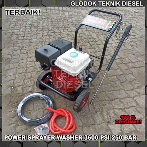 Jual Jet Cleaner Gasoline High Pressure Washer Machine 250 Bar 3600 PSI ...