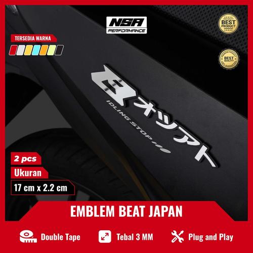 Promo EMBLEM BEAT JAPAN 3D LOGO TIMBUL HONDA BEAT VARIASI BODY MOTOR ...