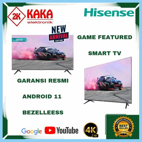 Jual HISENSE 40 INCH E5G FHD ANDROID 11 SMART TV BEZEELLESS DOLBY 40E5G ...