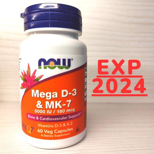Jual Now Foods Mega D3 5000IU 180mcg K2 MK7 60 VegCaps - Jakarta Utara ...