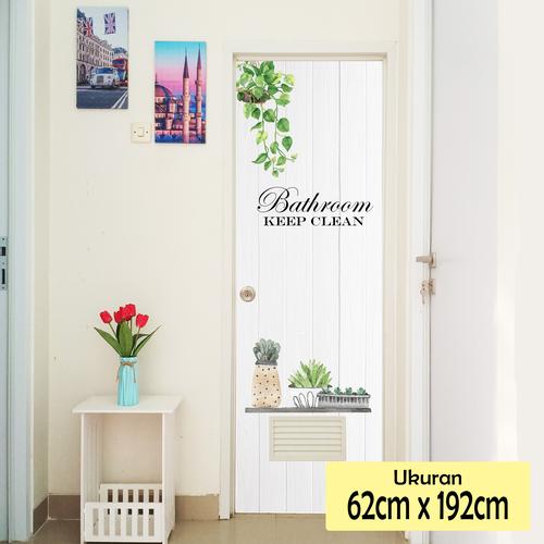 Promo stiker pintu kamar mandi chic homedecor sticker vinyl SKM02 ...
