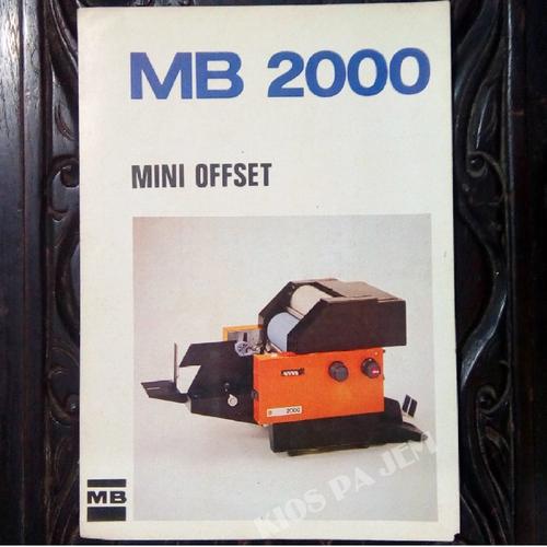 Jual Brosur Jadul original Mesin Cetak Offset MB 2000 - Kab. Bandung ...