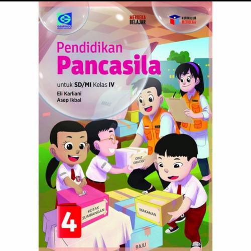 Jual BUKU PENDIDIKAN PANCASILA 4 GRAFINDO SD/MI KELAS IV KURIKULUM MERDEKA - Jakarta Timur ...