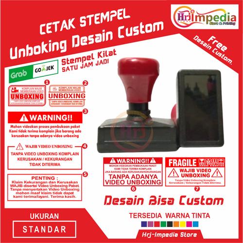 Jual Cetak Stempel Video Unboxing Cetak Stempel Video Packing Desain ...