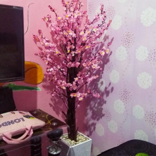 Jual Pohon Bunga Sakura Plastik Hias 150 cm Tanaman Artificial - Kuning ...
