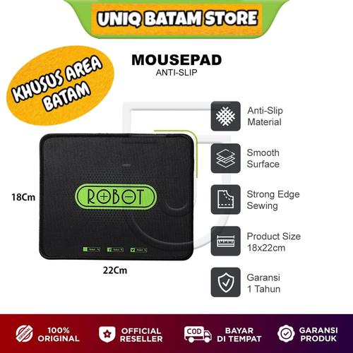 Jual ROBOT MOUSEPAD ANTI SLIP ROBOT RP01 GAMING POLOS - Kota Batam ...