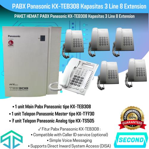 Jual Paket Hemat Pabx Kx-TEB308 + 1 master+7 single Kx-Ts505 - Jakarta Selatan - Solusi Tekno ...
