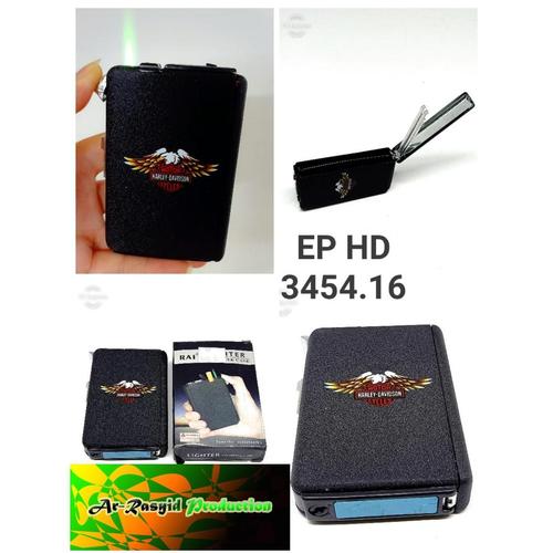 Jual Tempat Kotak Rokok Dan Korek Api Bara RAI Lighter Harley Davidson ...